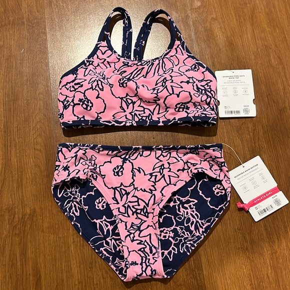Athleta | Swim | Nwt Athleta Girl Pool Days Reversible Bikini Top ...